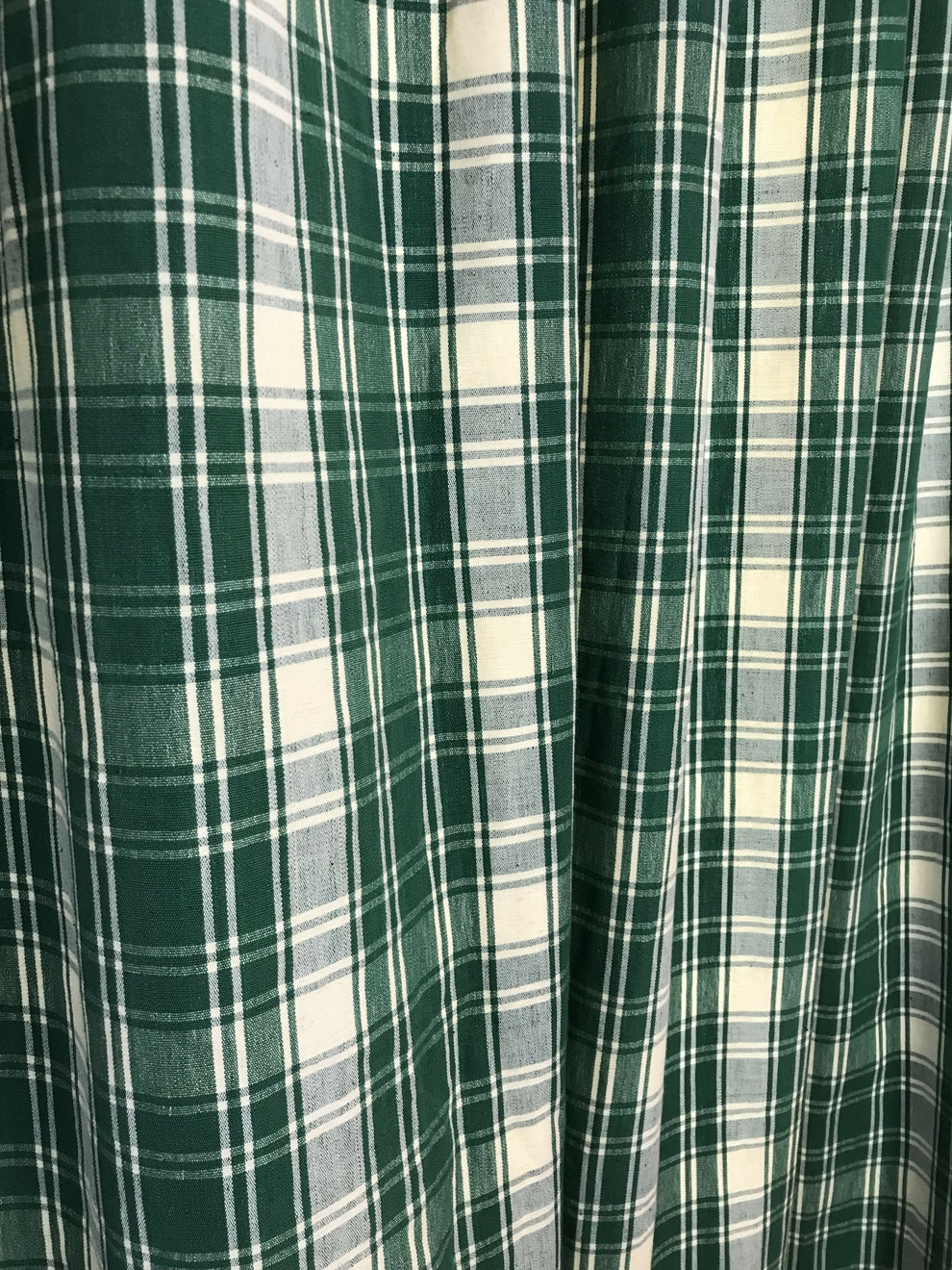 Green Checked Curtains – Antiquely