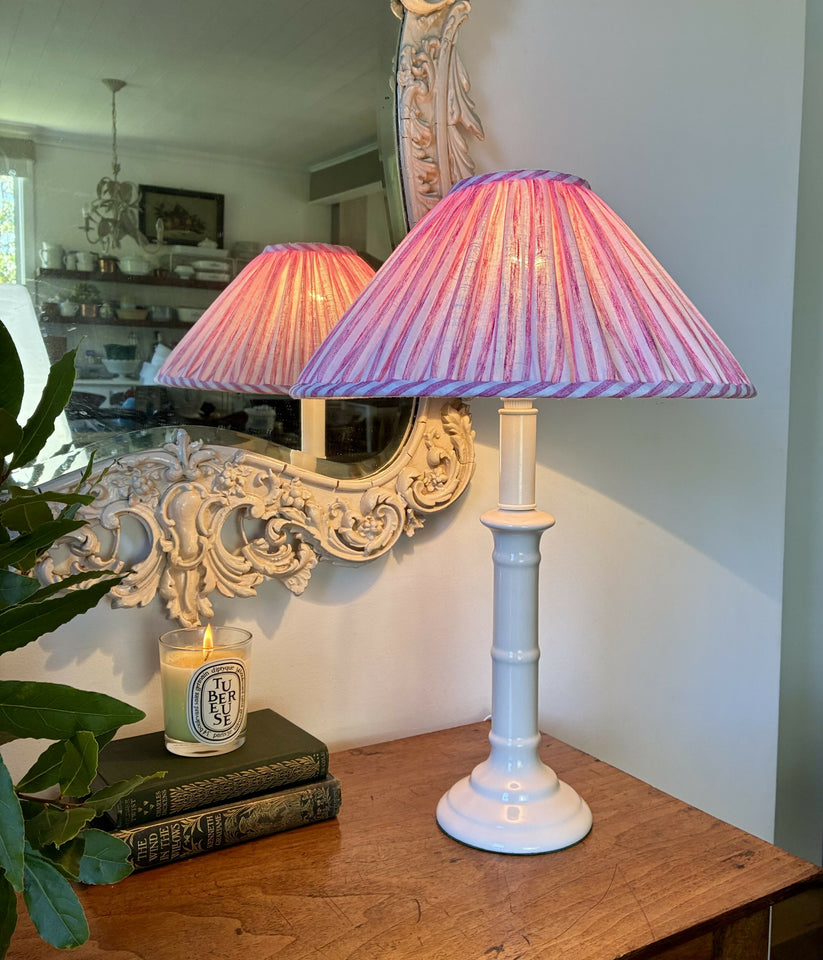 Faux Bamboo Candlestick Lamp Base – Antiquely