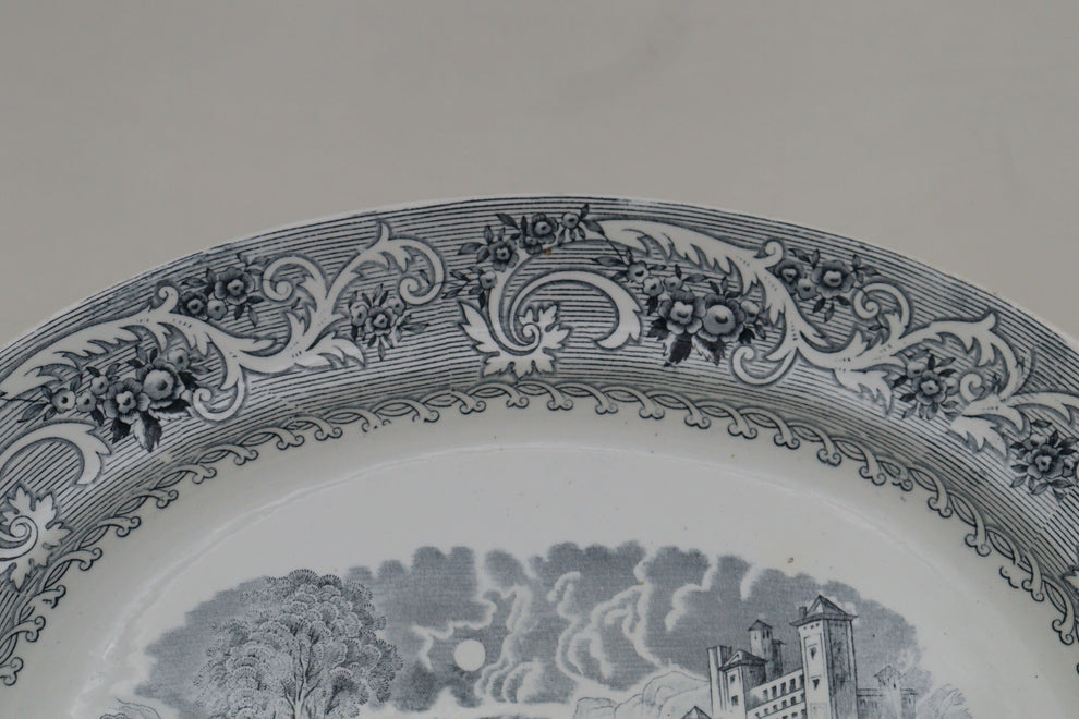 Large oval Victorian meat platter – Antiquely