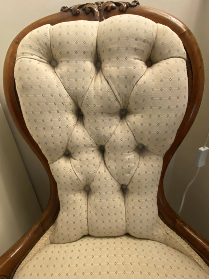 A beautiful, original antique Victorian Grandmother chair featuring La ...
